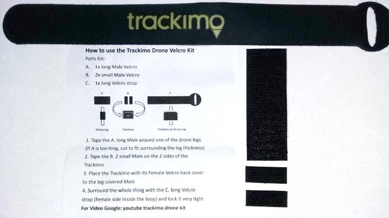 Trackimo 4g Gps Tracker Wi Fi Bluetooth With Drone Attachment Kit And